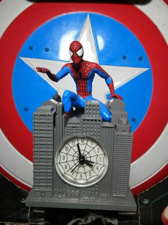 Vintage 2002 Marvel Spider-man Tower Tek Time Spiderman Interactive ...