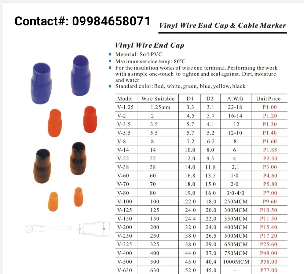 Vynil Wire End Cap, Commercial & Industrial, Construction Tools ...