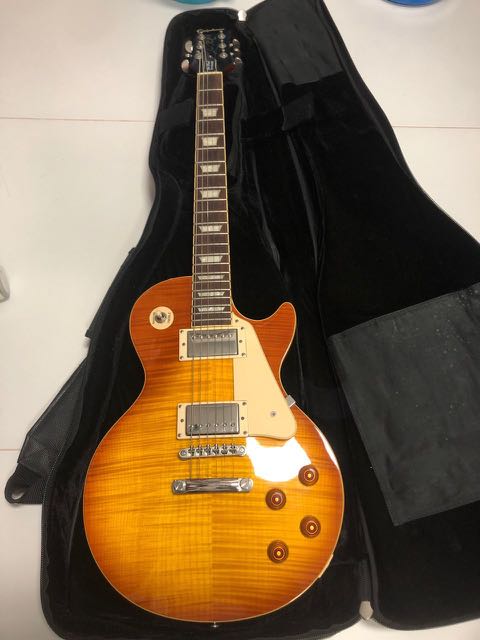 Epiphone Les Paul Standard Honey burst Plustop guitar only , Hobbies & Toys, Music & Media ...