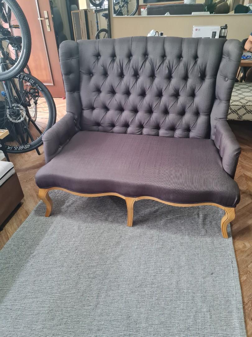 Wingback sofa 2 seater, Furniture & Home Living, Furniture, Sofas on ...