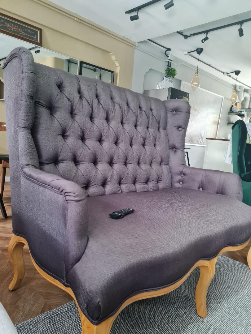 Wingback sofa 2 seater, Furniture & Home Living, Furniture, Sofas on ...