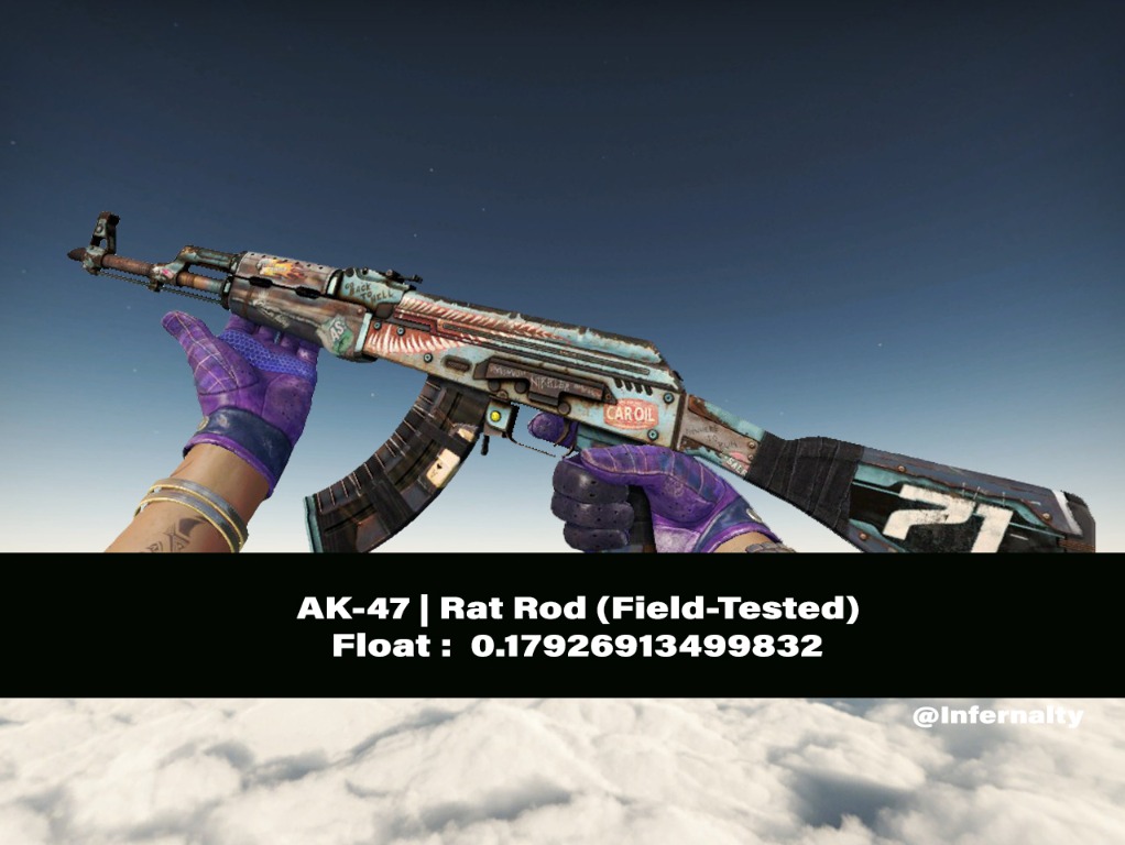 (0.17FV) AK-47 Rat Rod FT CSGO SKINS KNIVES, Video Gaming, Gaming ...