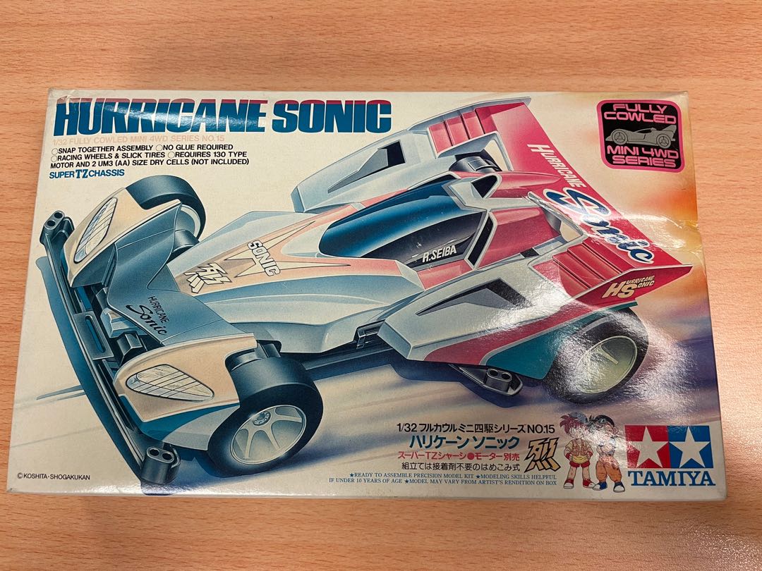 田宮四驅車 Tamiya 四驅兄弟 暴風超音 Hurricane Sonic 四驅兄弟WGP TRF勝利隊 星馬烈 初版 全新, 興趣及遊戲, 玩具 & 遊戲類 - Carousell