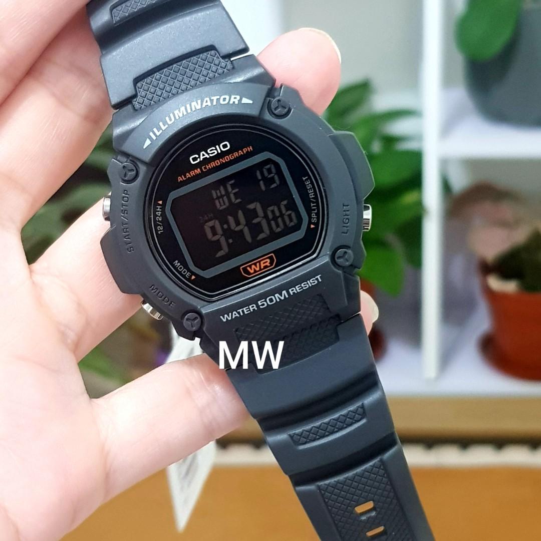 Casio big size digital men's full black watch Ae1500wh-8b original ...