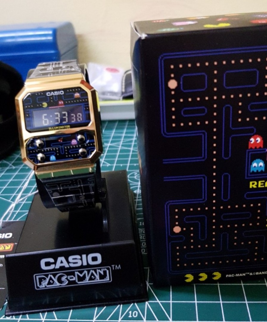 Casio Vintage X Pacman A100wepc, Men's Fashion, Watches & Accessories ...