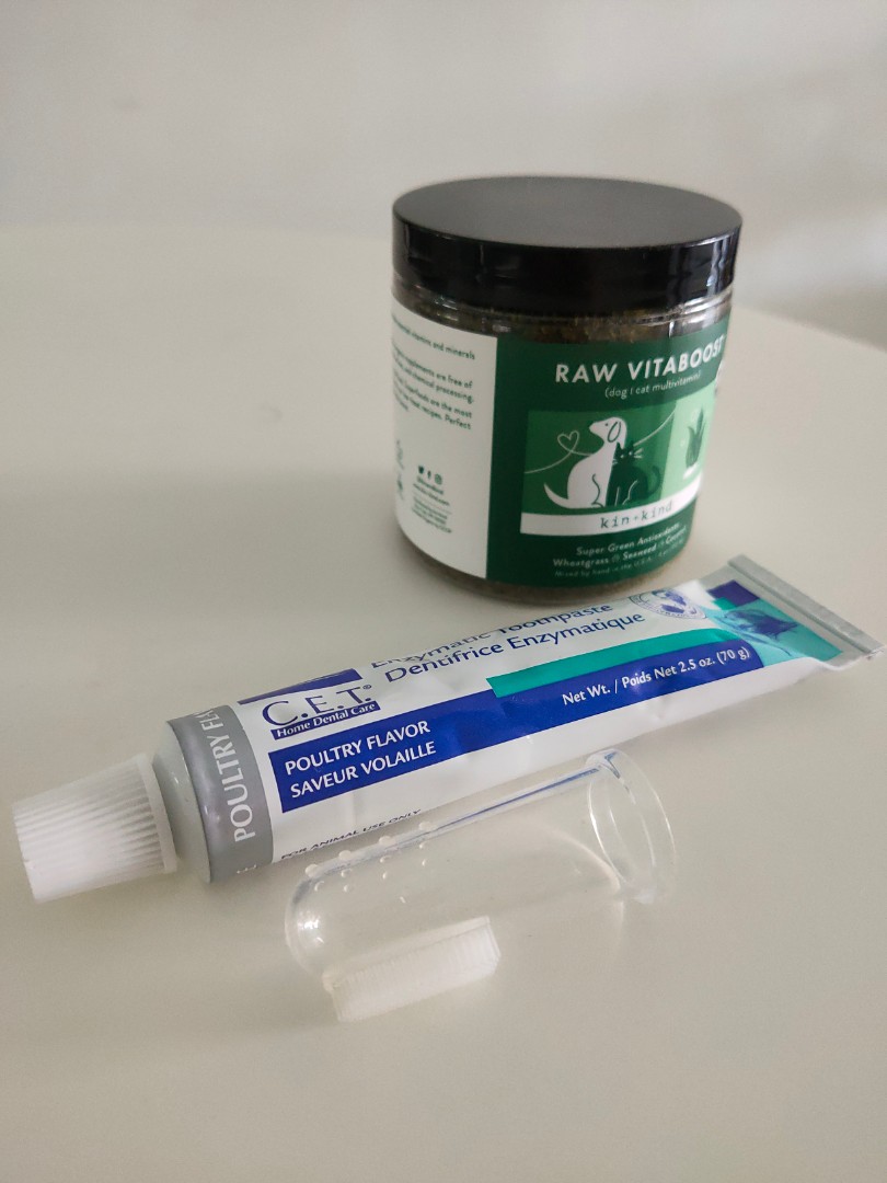 Cat supplement and enzyme toothpaste, Pet Supplies, Health & Grooming ...