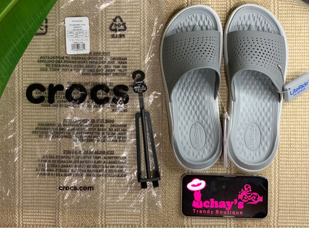 CROCS LITERIDE SLIDE, Men's Fashion, Footwear, Slippers & Slides on ...