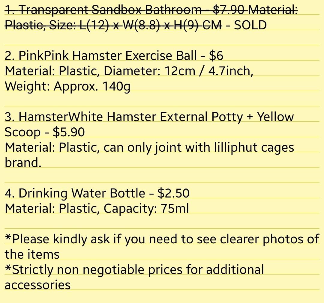 LILLIPHUT HAMSTER DOME ENCLOSURE + ACCESSORIES, Pet Supplies, Homes ...