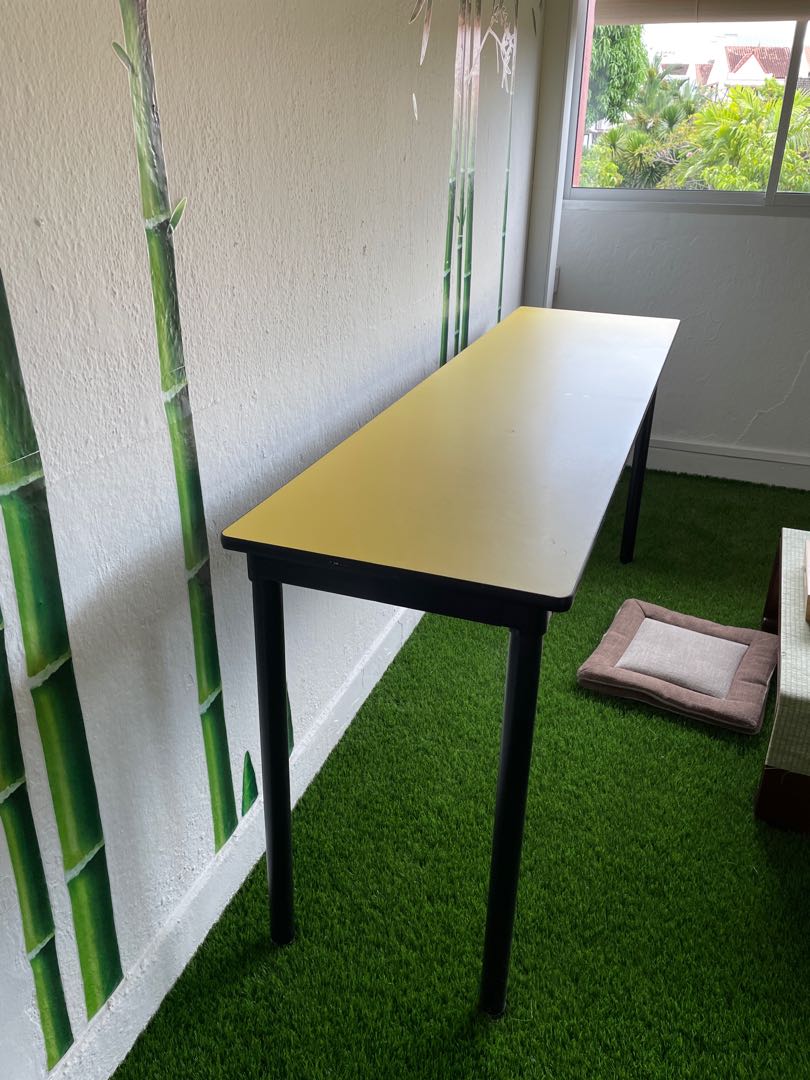 FREE - 2 long tables 2 lounge chairs, Furniture & Home Living ...