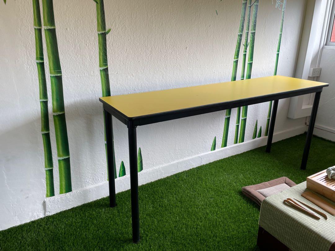 FREE - 2 long tables 2 lounge chairs, Furniture & Home Living ...