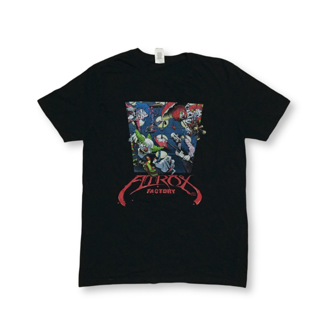 Horror Theme Park X Atrox Factory Promo Tee, Men's Fashion, Tops & Sets ...