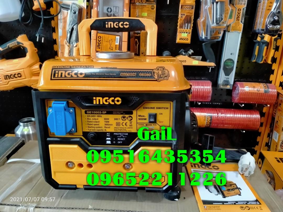 INGCO 900w / 1kva Portable Gasoline Generator GE10002-5P, Commercial ...