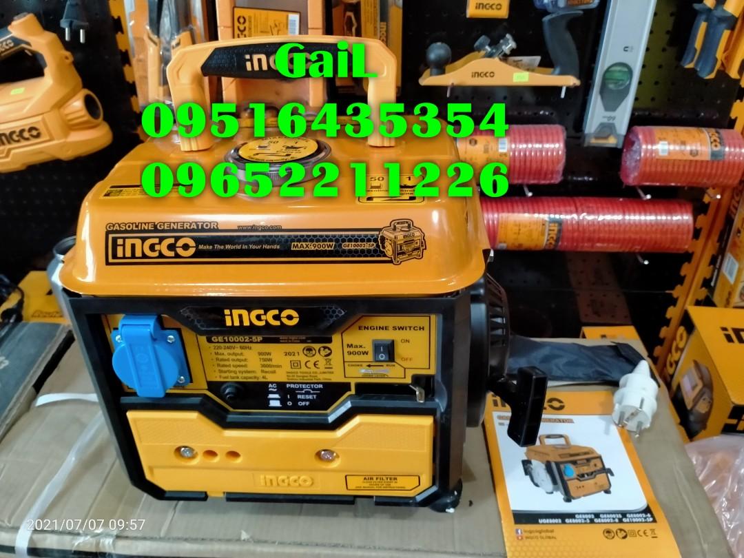 INGCO 900w / 1kva Portable Gasoline Generator GE10002-5P, Commercial ...