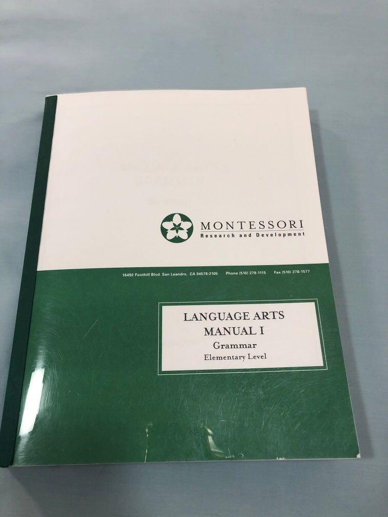 Montessori Language Arts Manual 1, Hobbies & Toys, Books & Magazines ...