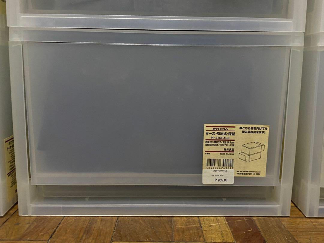 Muji PPP Box - 1 layer Stackable (Thick), Furniture & Home Living, Home ...