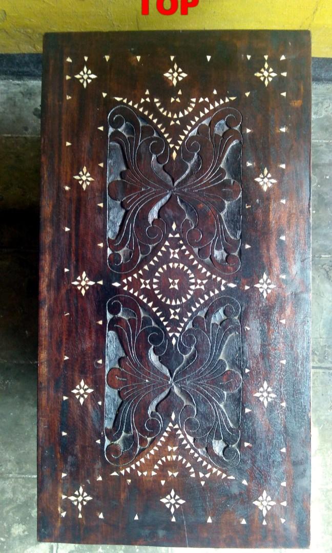 Narra Chest Baul with Mother of Pearl Inlay and Carving 68x36x43 ...