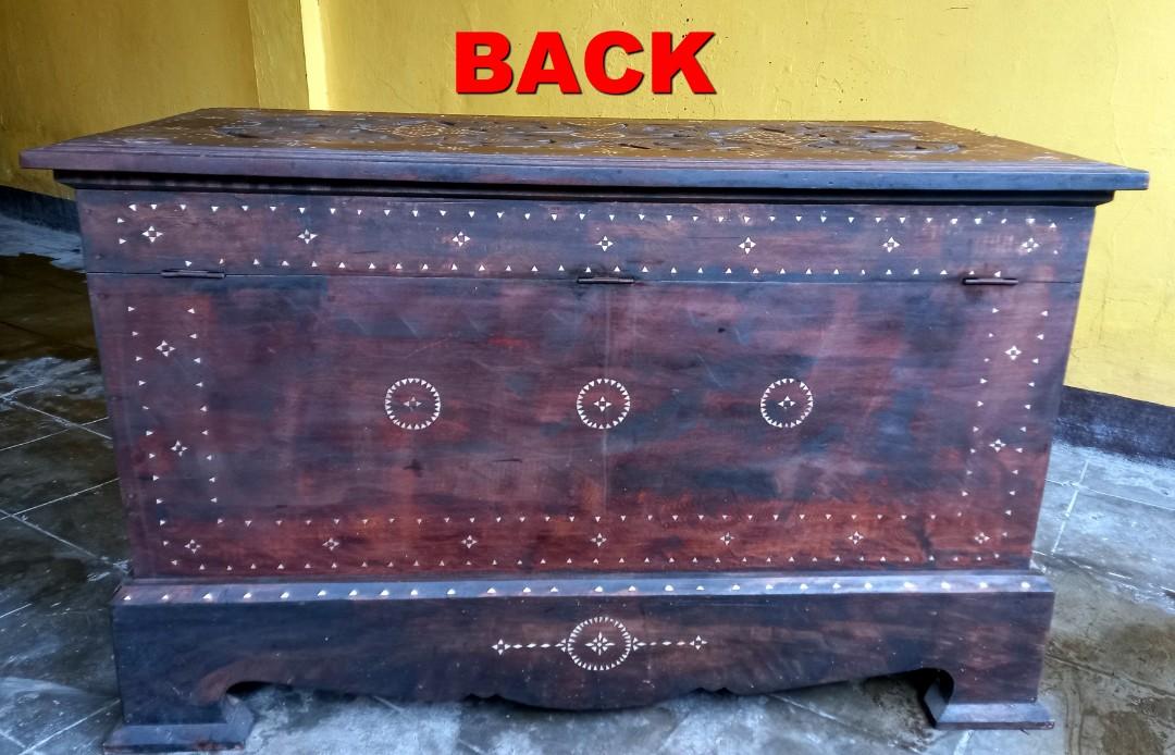 Narra Chest Baul with Mother of Pearl Inlay and Carving, Furniture ...