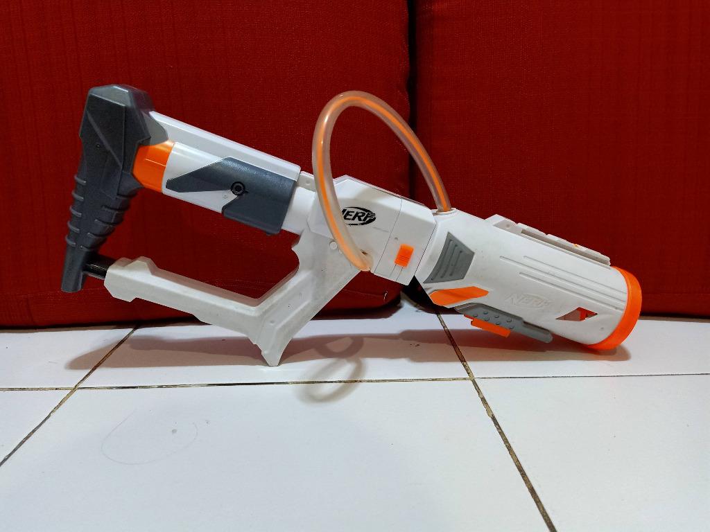 NERF Modulus Tri-Strike Orange Trigger Mega Blaster missile launcher ...
