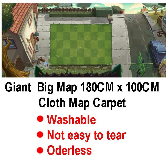 Plants Vs Zombies Floor Map 180cm x 100cm. Free Deliver, Hobbies & Toys ...