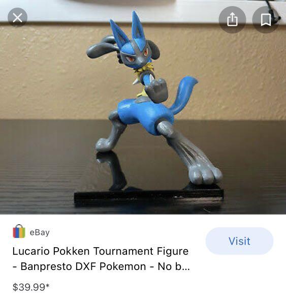 Rare Lucario Pokken Tournament Figure - Banpresto DXF Pokemon, Hobbies ...