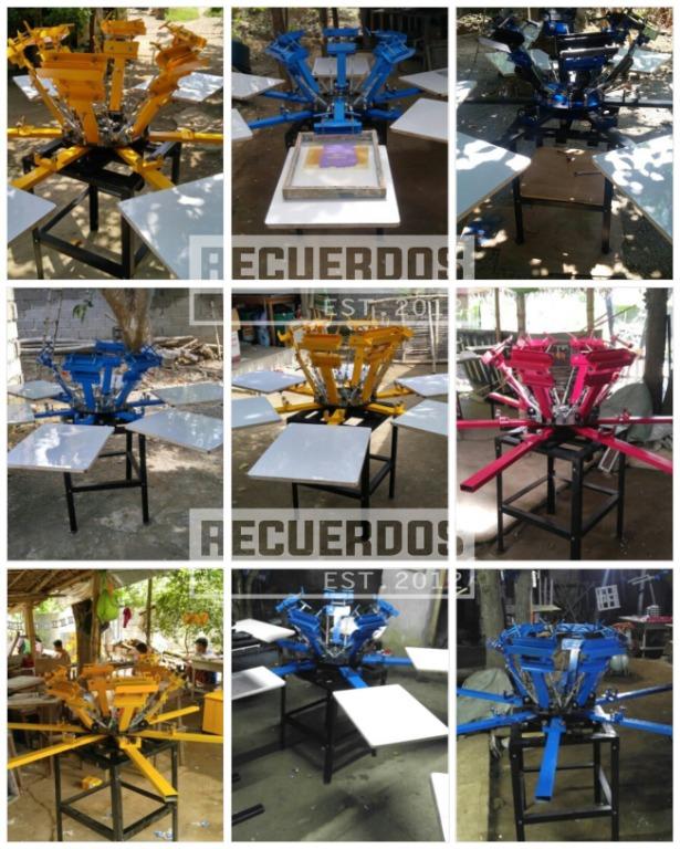 6x6 Rotary Silk Screen Printing Machine (MADE TO ORDER) on Carousell