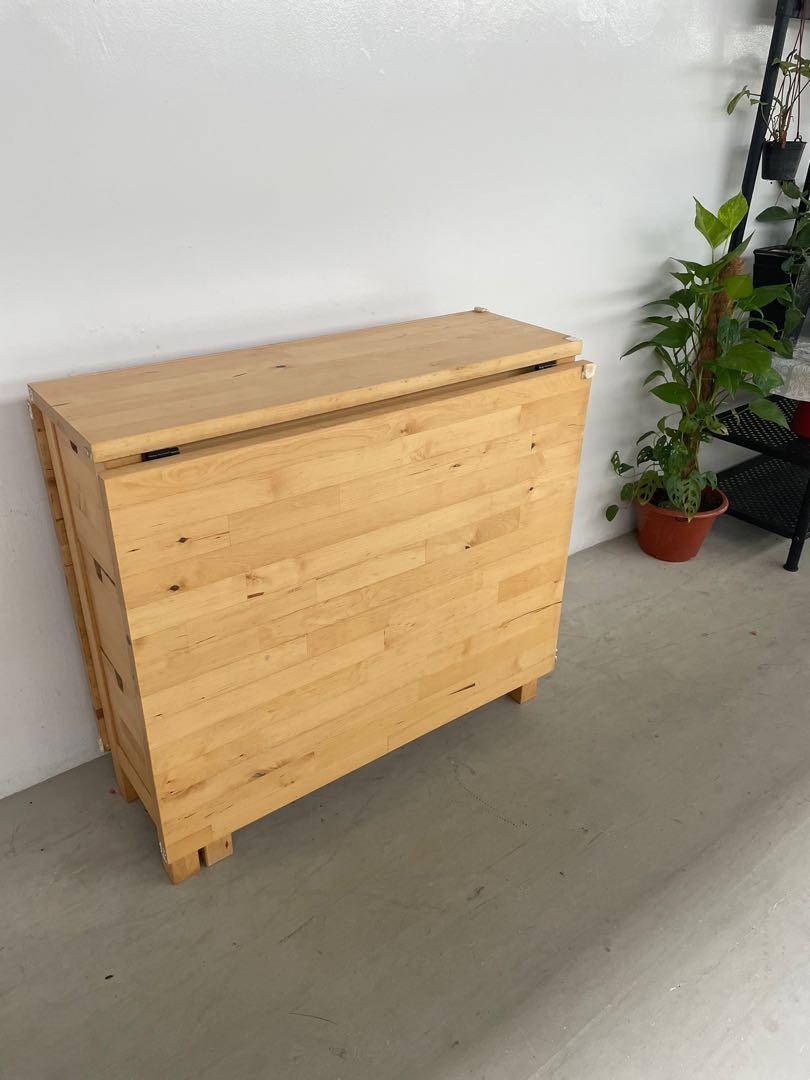 IKEA Norden Solid wood folding table, Furniture & Home Living ...