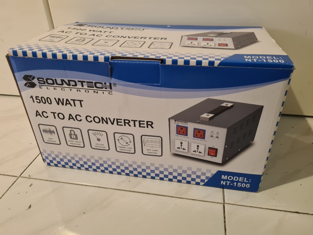 [FINAL REDUCTION] SOUNDTECH AC to AC Step Down Converter 1500 Watt NT ...