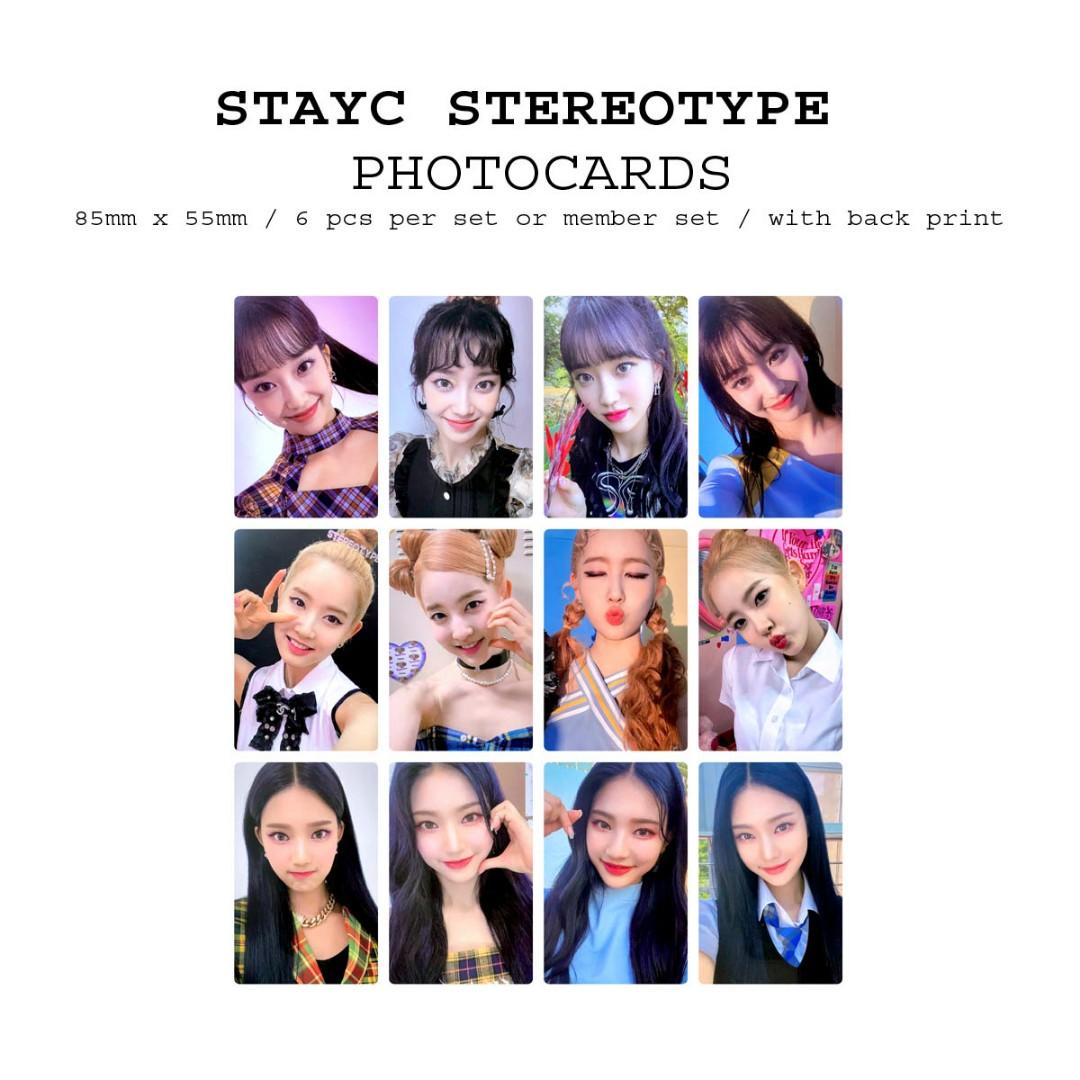 STAYC STEREOTYPE PHOTOCARDS, Hobbies & Toys, Memorabilia & Collectibles ...