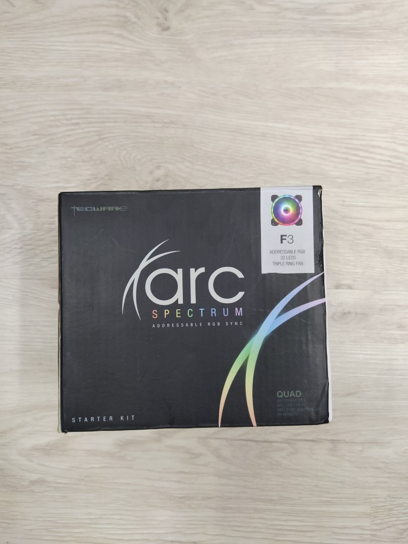 Tecware F3 Arc Spectrum ARGB Fans with Controller Hub (Tri Pack ...