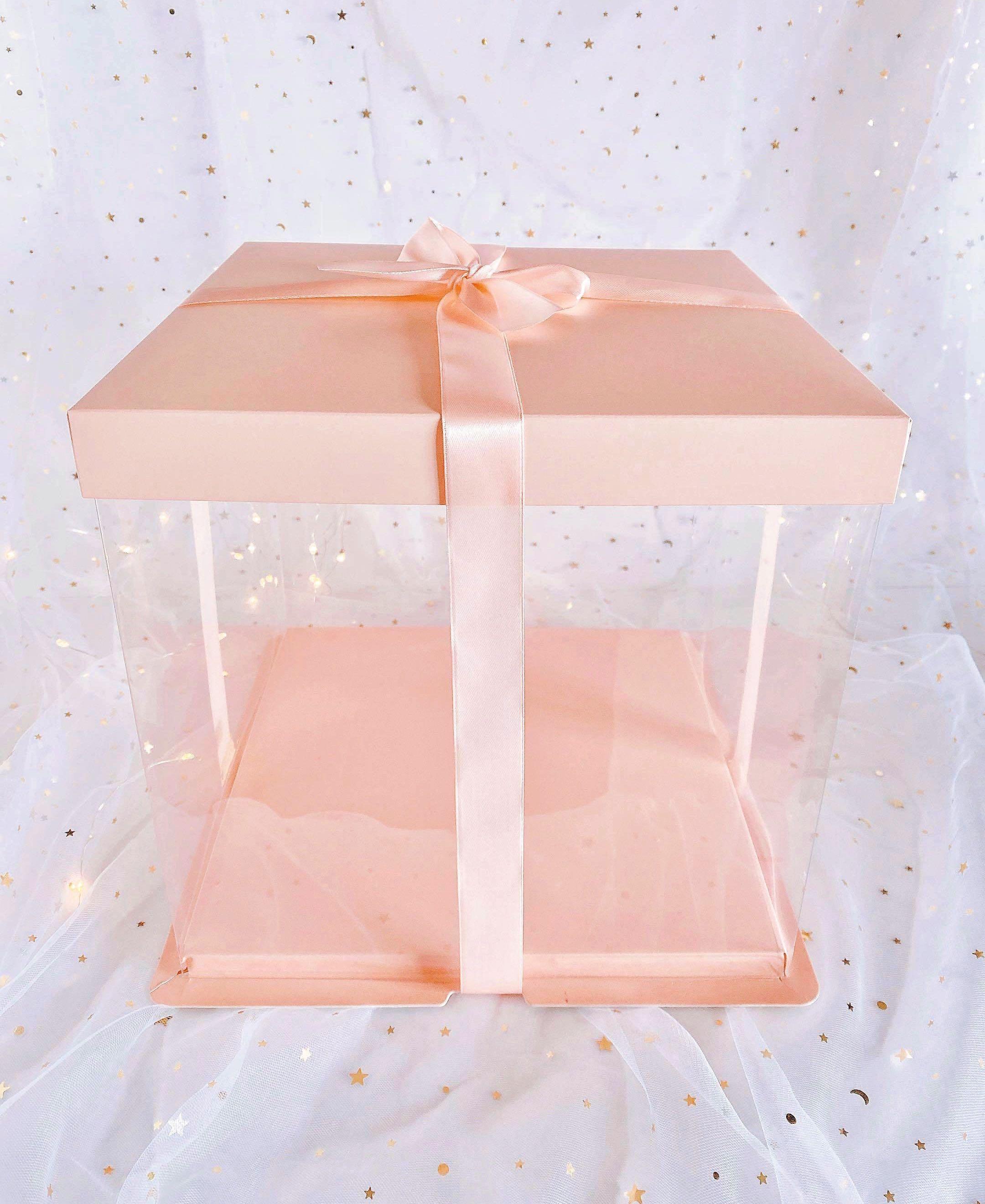 Transparent cake box, transparent clear square cake box for number cake ...