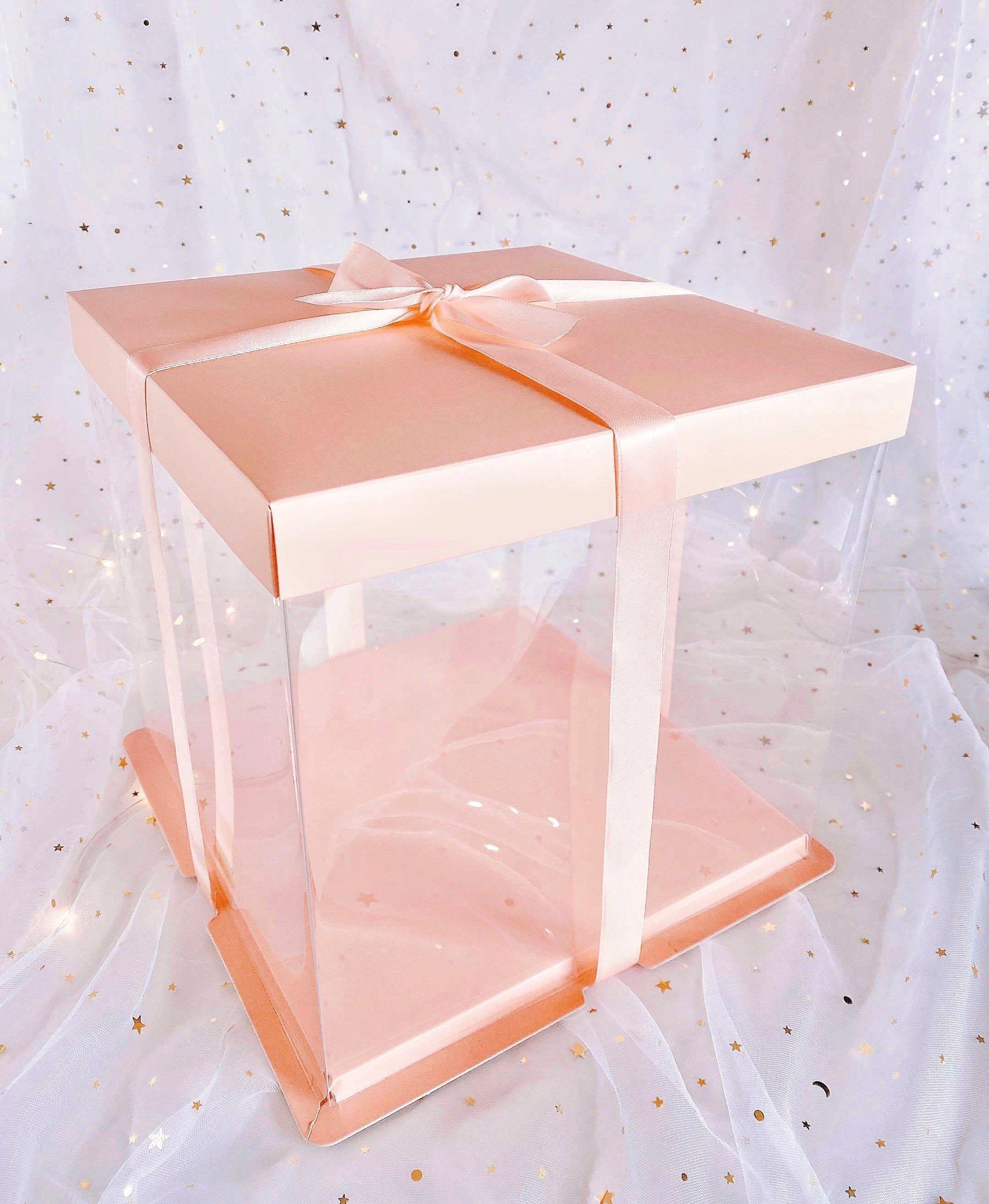 Transparent cake box, transparent clear square cake box for number cake ...