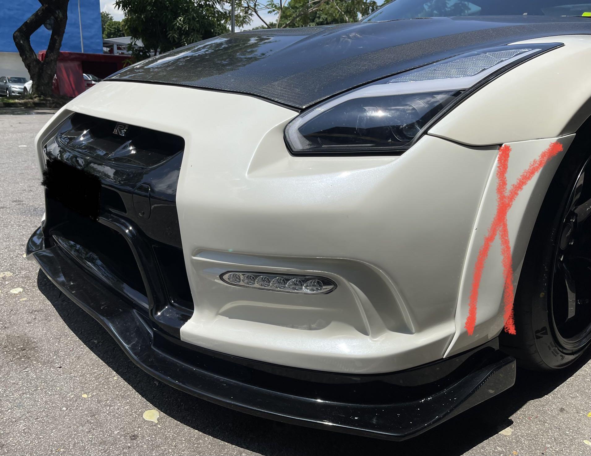Varis front bumper GTR R35, Car Accessories, Accessories on Carousell