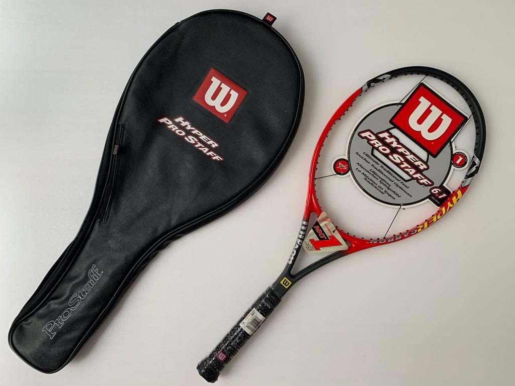 Wilson Hyper Pro Staff 6.1 (New) Grip 4 3/8, Sports Equipment, Sports ...