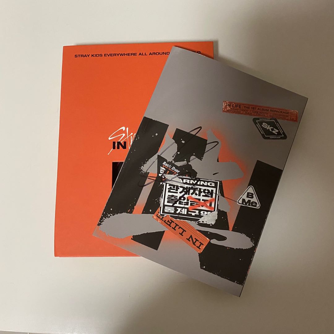 wts stray kids skz bang chan signed in life album (mwave), Hobbies ...