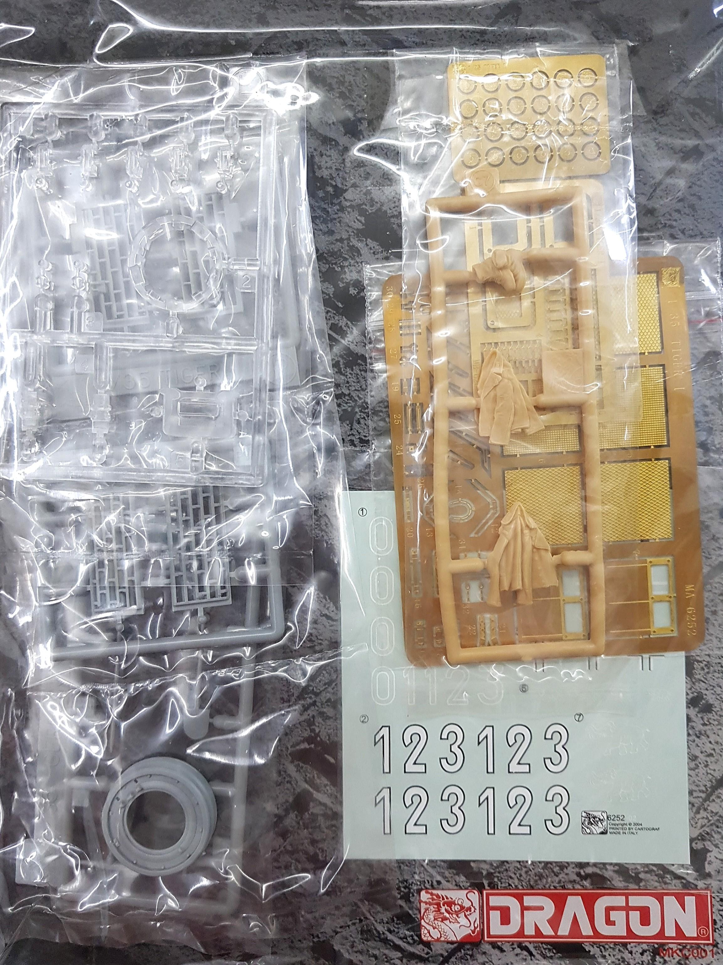 1/35 Dragon #6252 German Heavy Tank Tiger 1 Initial Prodn (3 in 1 ...