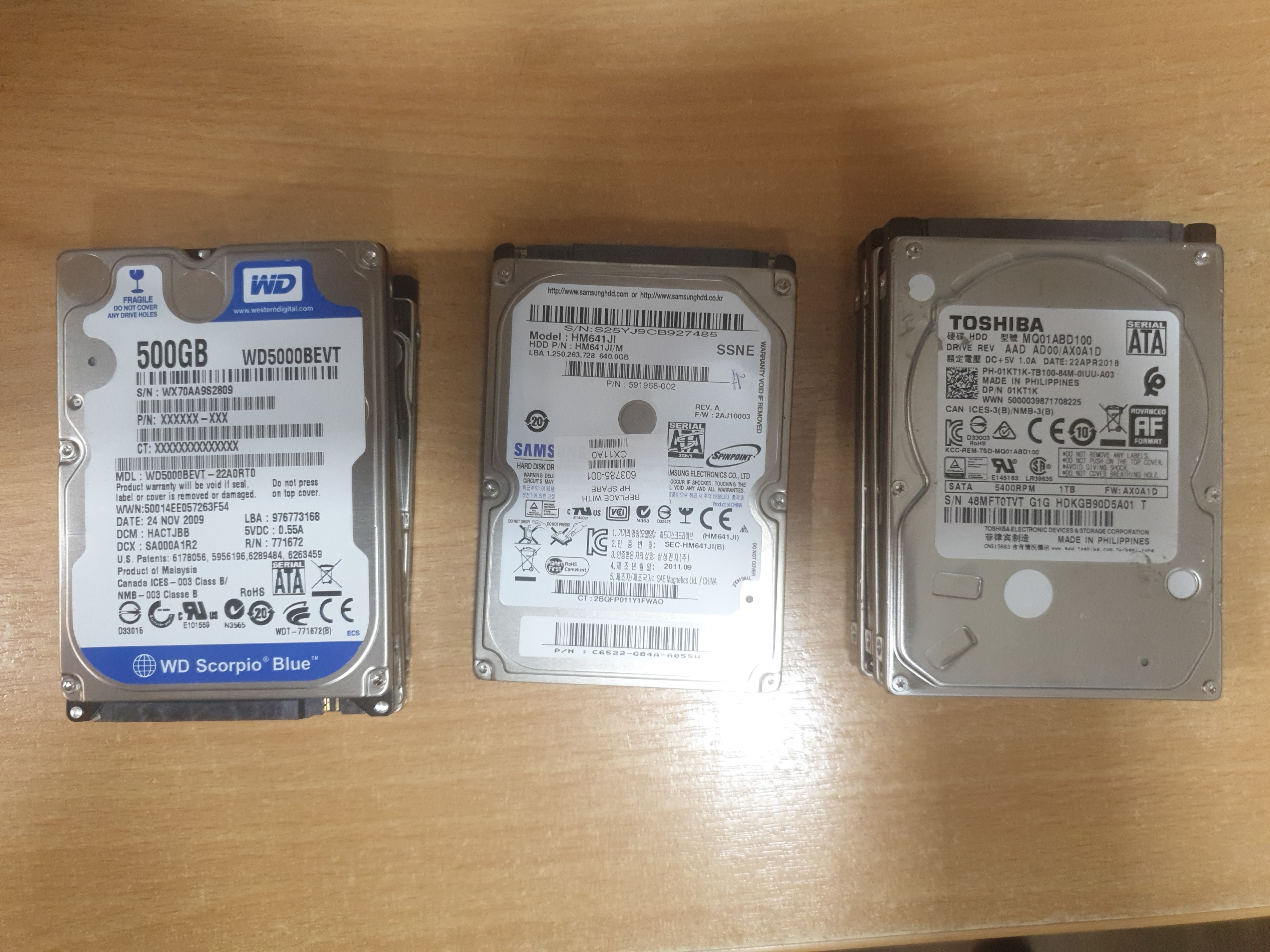 2.5 inch and 3.5 inch harddisk hdd 500GB 1TB 2TB, Computers & Tech ...