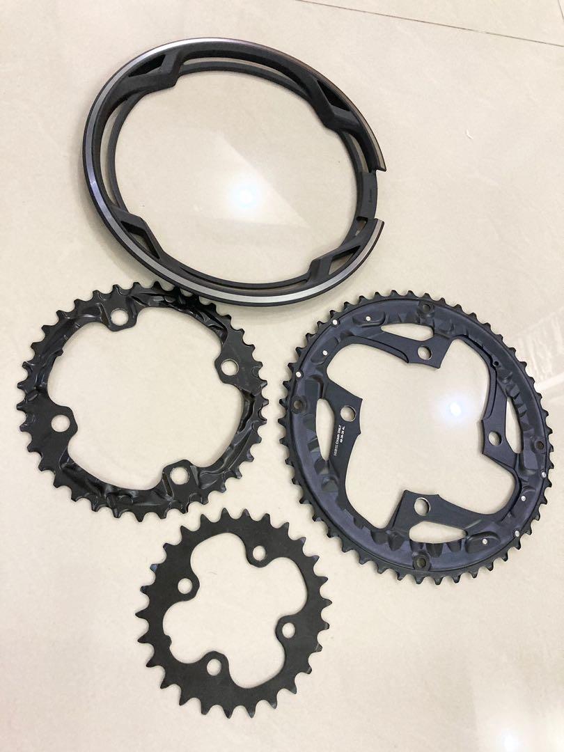 3 X Shimano Deore HGX Chainrings 48T 36T 26T, Sports Equipment, Bicycles & Parts, Parts ...