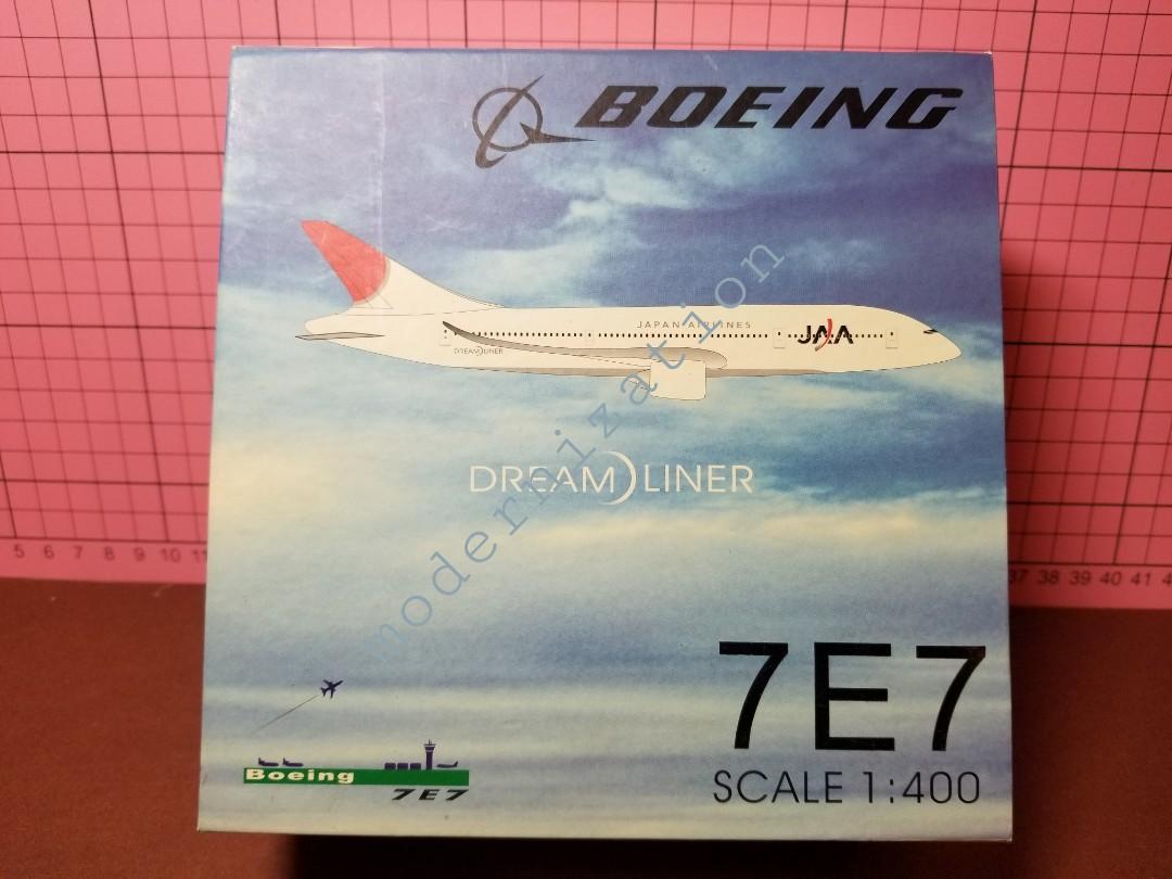 1:400 JAL 日本航空 波音787 夢幻客機 "ボーイング7E7ドリームライナー" フライトミニチュア Boeing 7E7 (787 ...