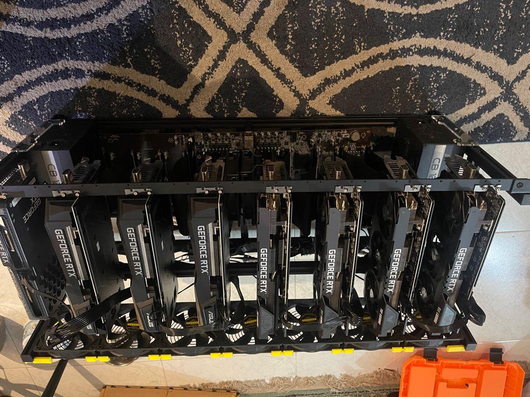 8/12 GPU Mining rig skeleton set, Computers & Tech, Parts & Accessories ...