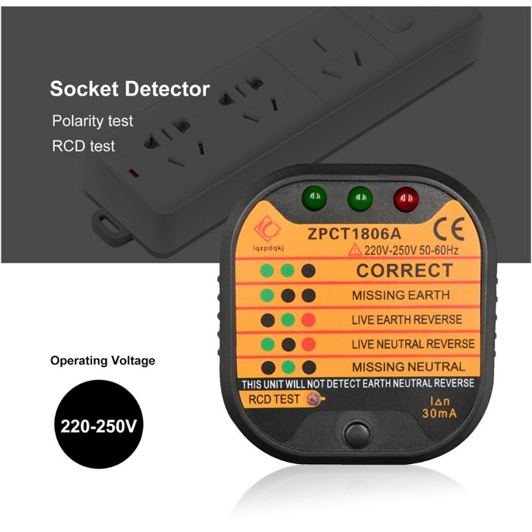 英規多功能安全測試插頭 Socket Tester – uk plug, 公告欄 - Carousell