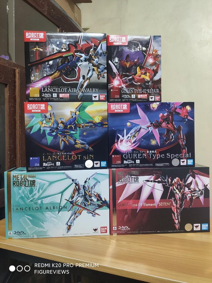 All MISB Lancelot and Guren S1, S2 and Movie knightmare frames - Robot ...