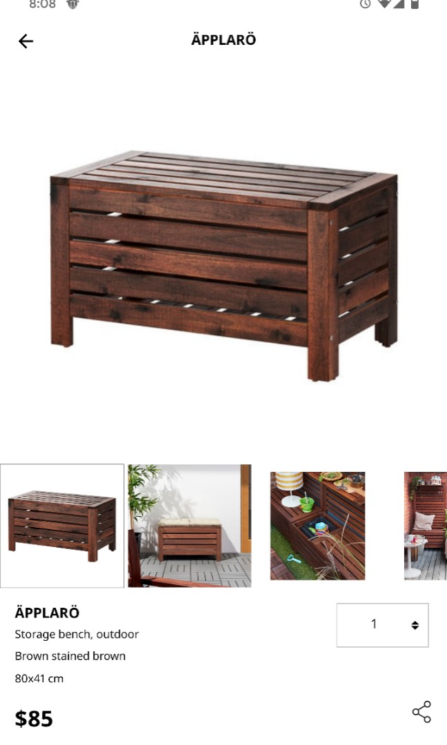 Applaro storage bench, Furniture & Home Living, Furniture, Other Home ...