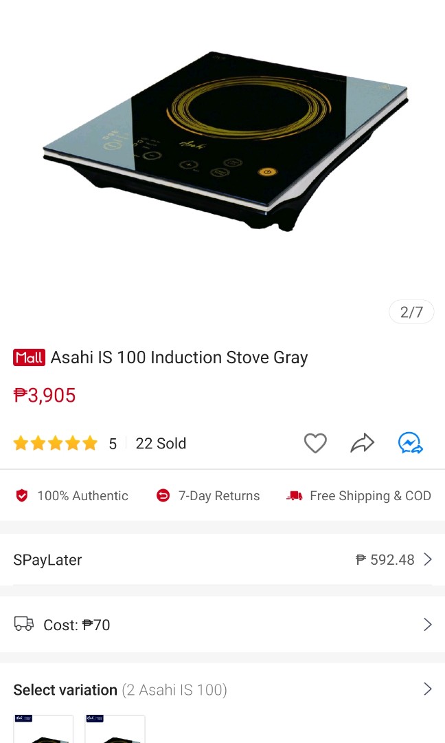 ASAHI INDUCTION COOKER, TV & Home Appliances, Kitchen Appliances ...