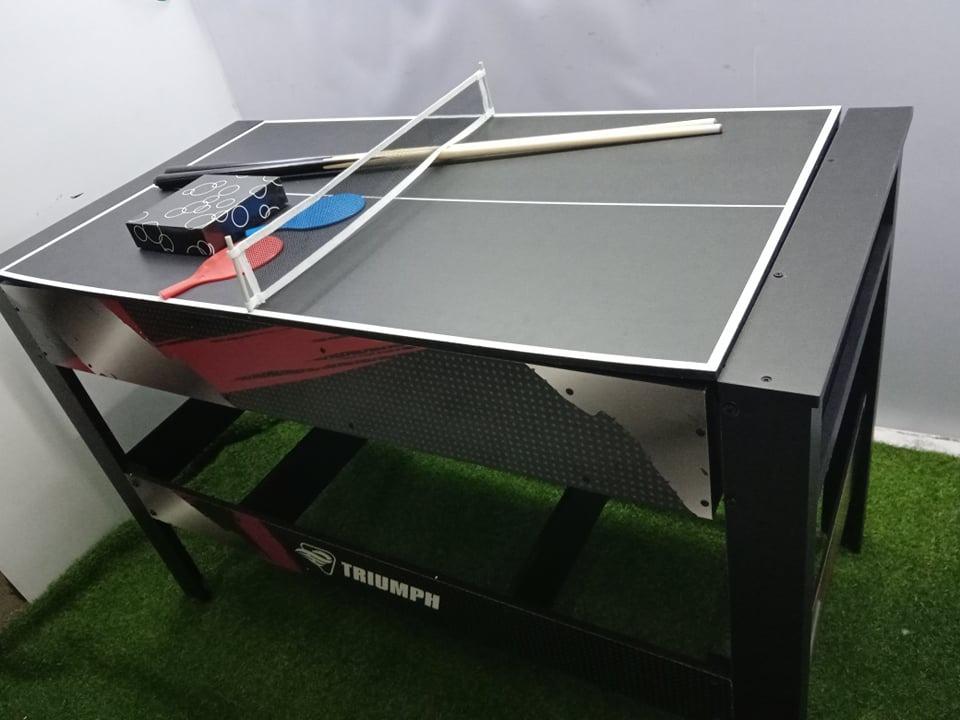 BRANDNEW 4 in 1 SWIVEL GAME TABLE / COMPACT 48 inches ROTATING GAME ...
