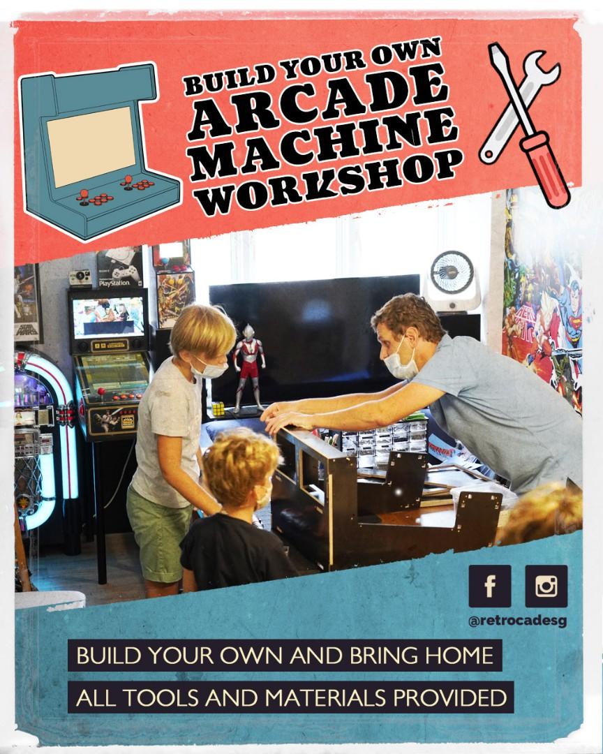 Build Your Own Arcade Machine Workshop, Video Gaming, Video Game ...