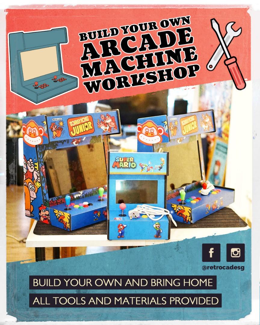 Build Your Own Arcade Machine Workshop, Video Gaming, Video Game ...