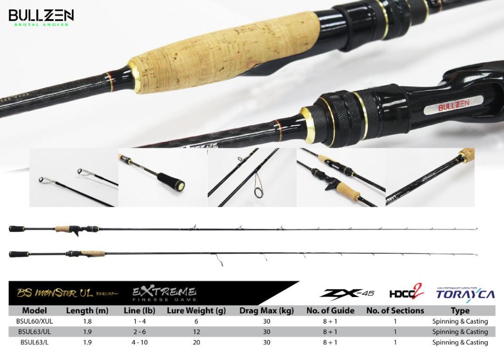 Bullzen BS Monster Extreme Finesse, Sports Equipment, Fishing on Carousell