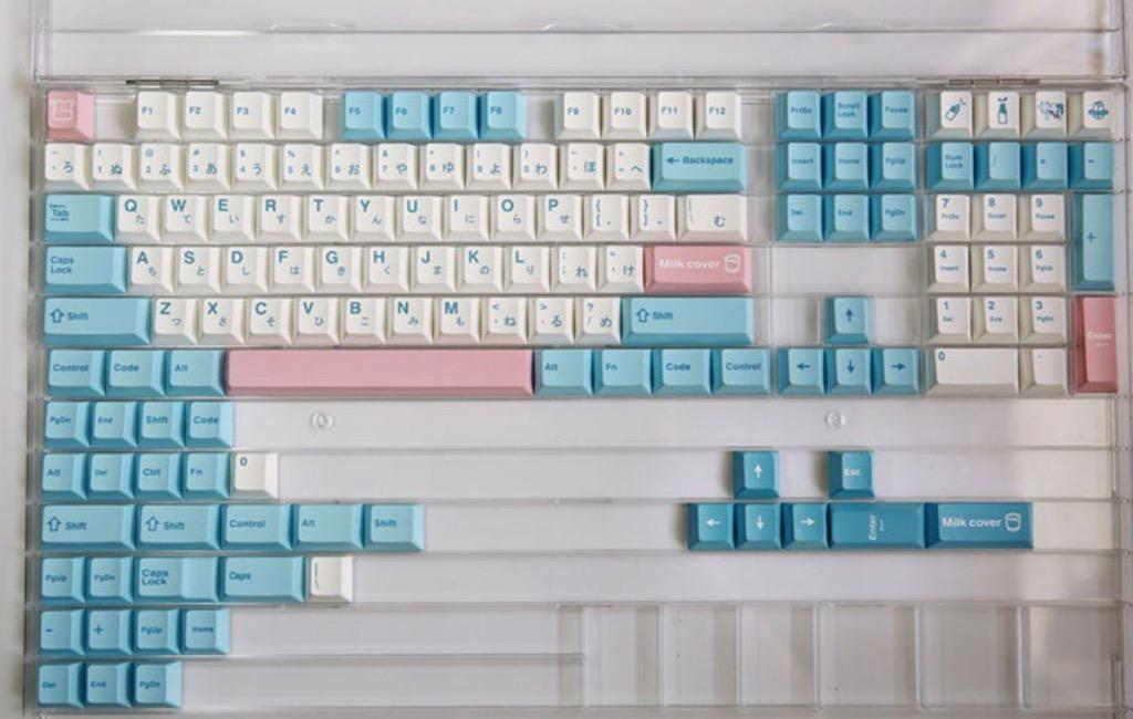 Candy Floss PBT Keycaps English / Japanese razer key caps custom ...