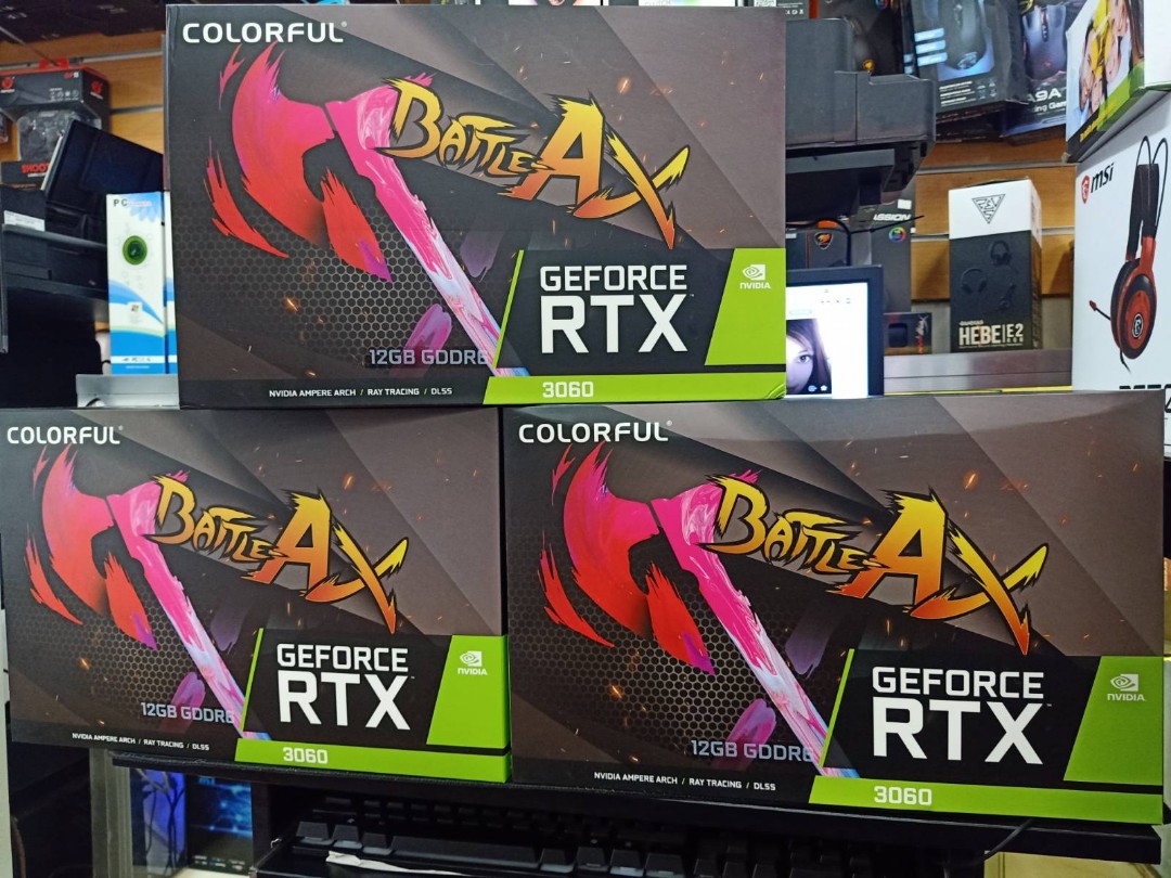COLORFUL BATTLE AXE RTX3060 12GB GDDR6, Computers & Tech, Parts ...