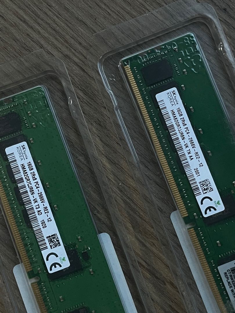 Ddr4 32GB(16X2) 2rx8 ram 2666 SK hynix, Computers & Tech, Parts ...